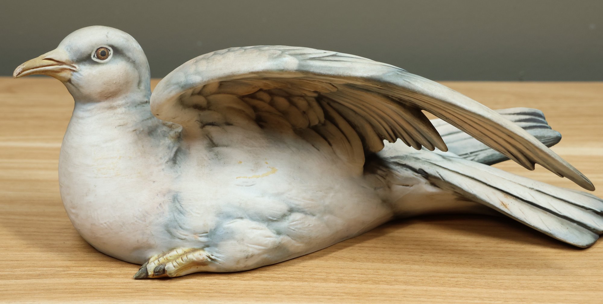 Vintage Porcelain Seagull Figurine Signed Ceramic Statue #5544 ...