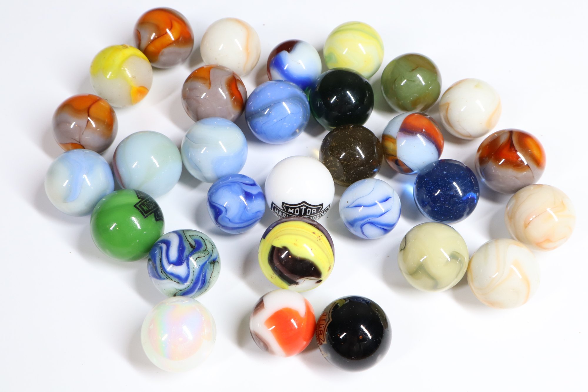 Large Vintage Glass Marbles #12595 | Auctionninja.com
