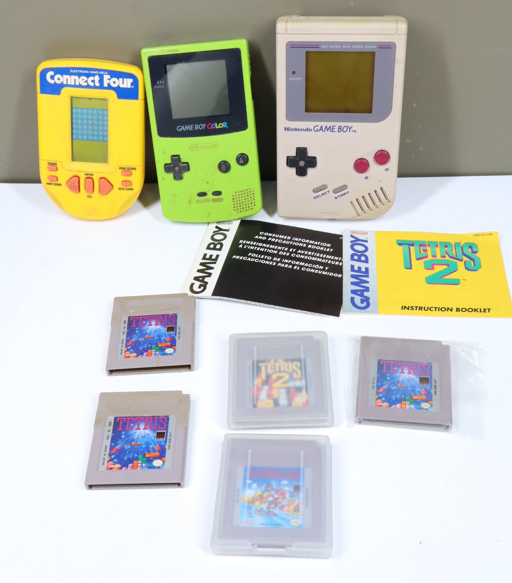 Game Boy Nintendo Dmg-01, Nintendo Game Boy Color, And Connect Four ...