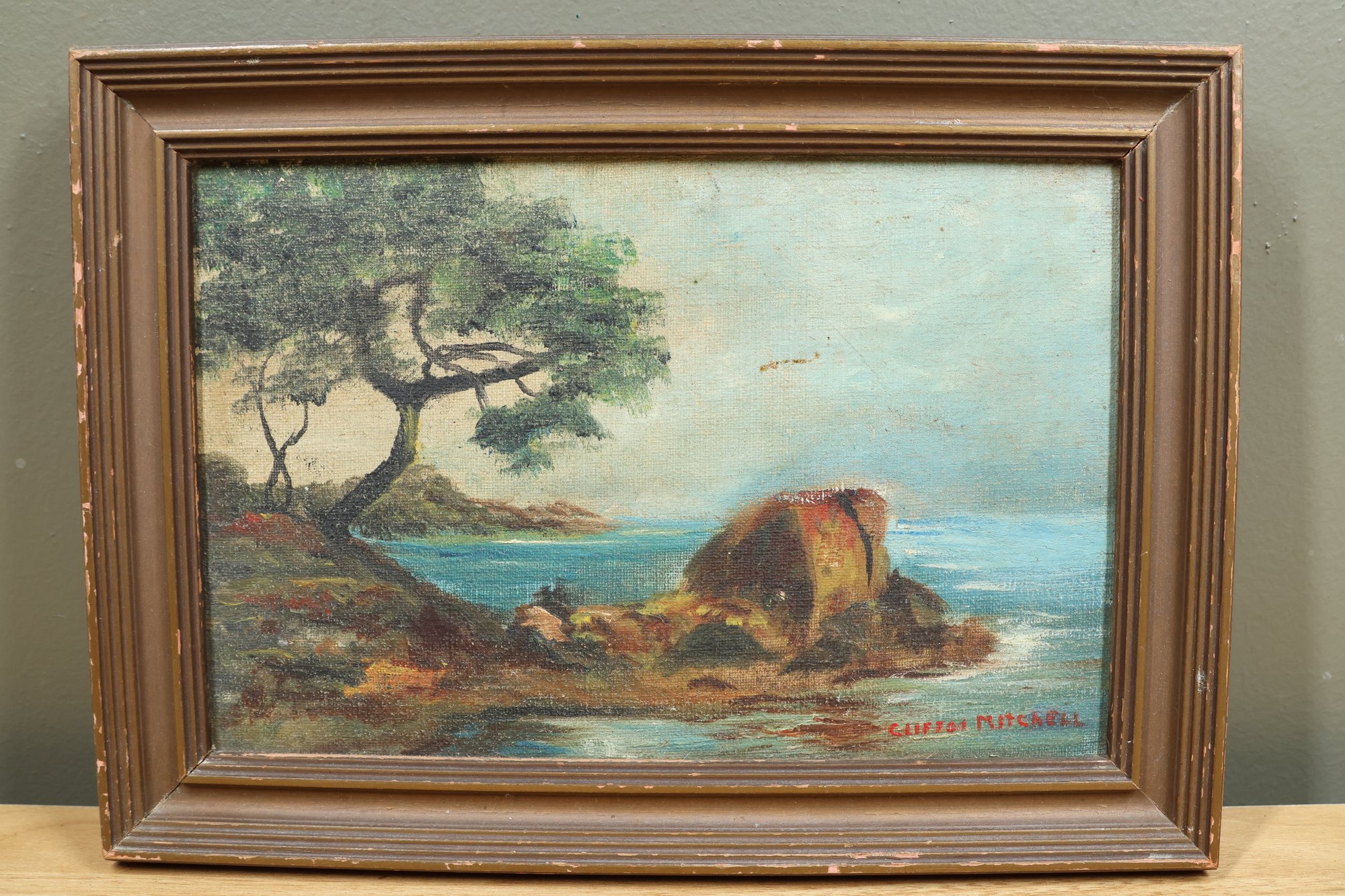 Clifford Mitchell Oil Painting Seaside Scene #5886 | Auctionninja.com