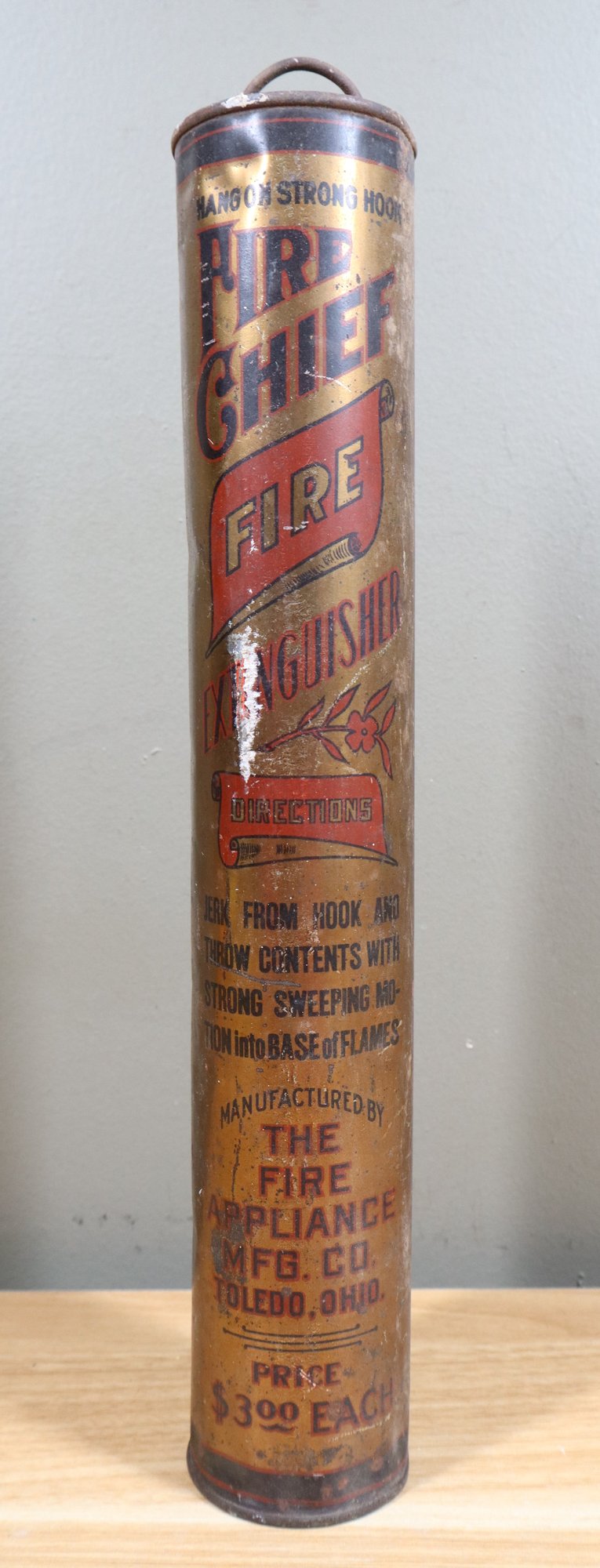 Antique Fire Chief Fire Extinguisher Made By The Fire Appliance MFG. CO ...