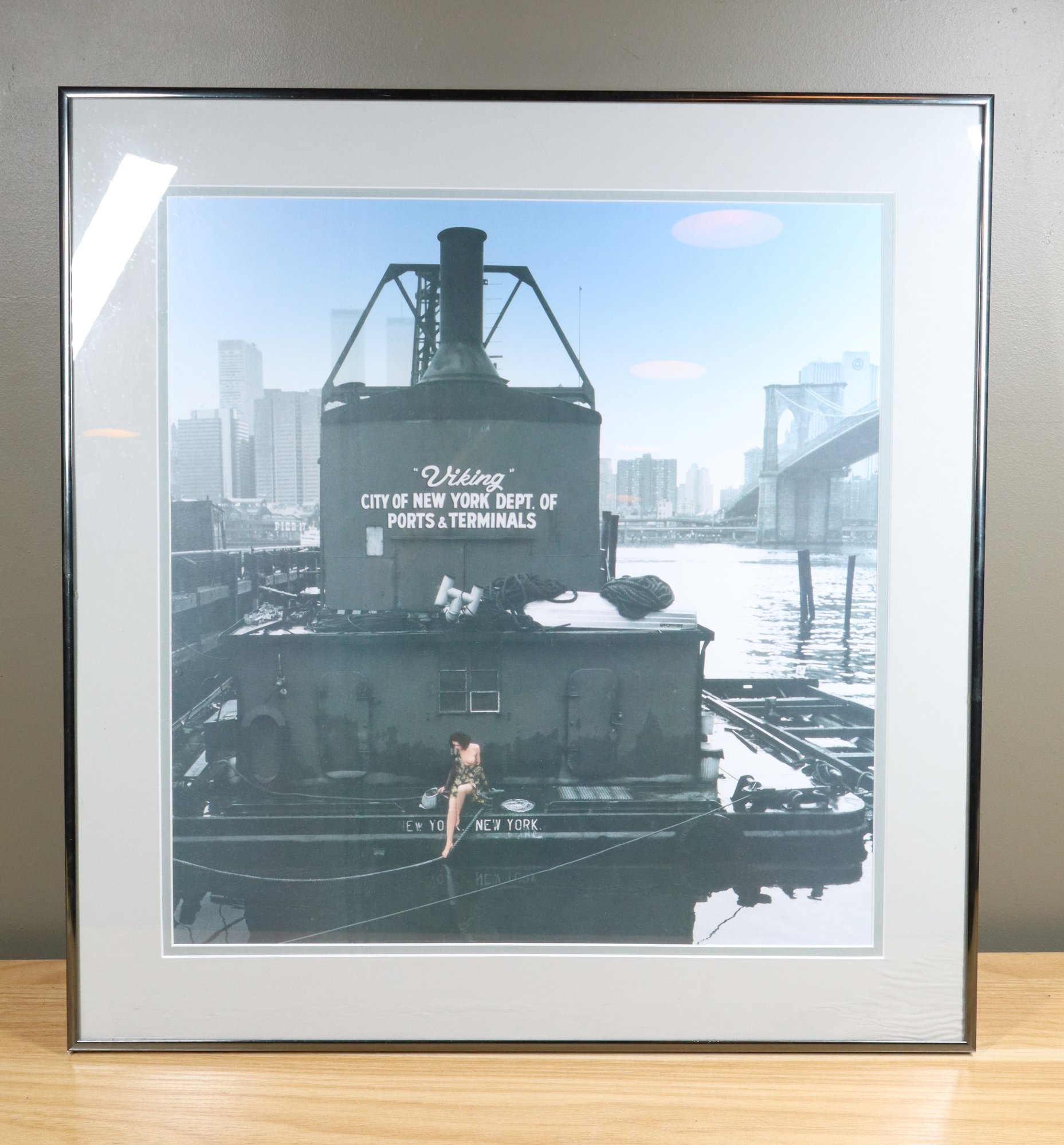 'viking' City Of New York Dept. Of Ports & Terminals Framed Photo #8062 ...