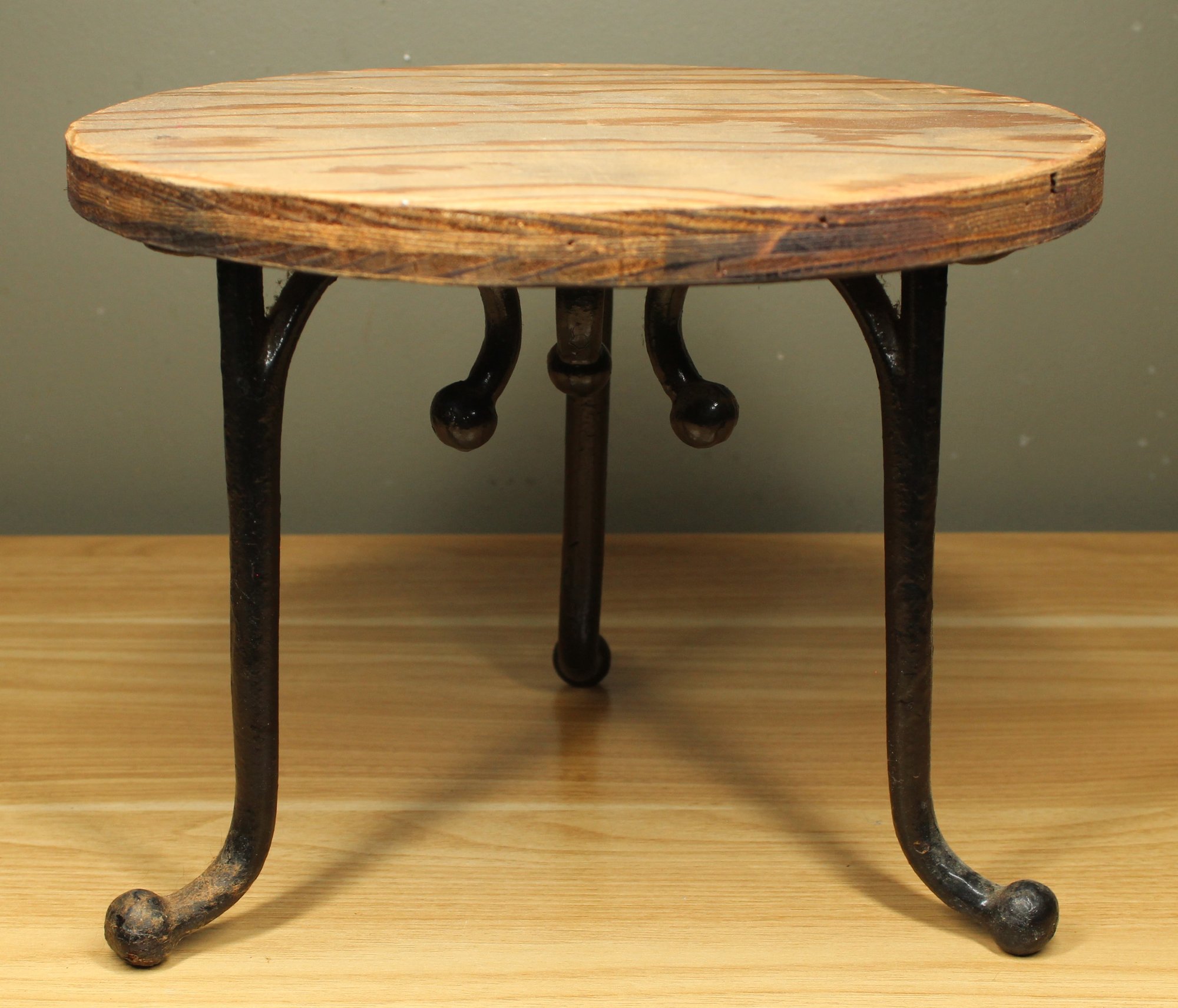 Vintage Rustic Wood And Iron Step Stool #6200 | Auctionninja.com