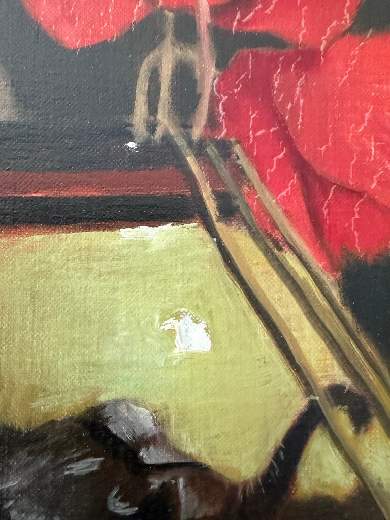 Peter Fraenkel (Am., 1955-2002) Oil On Canvas, "Elephant Vases" #1365 ...