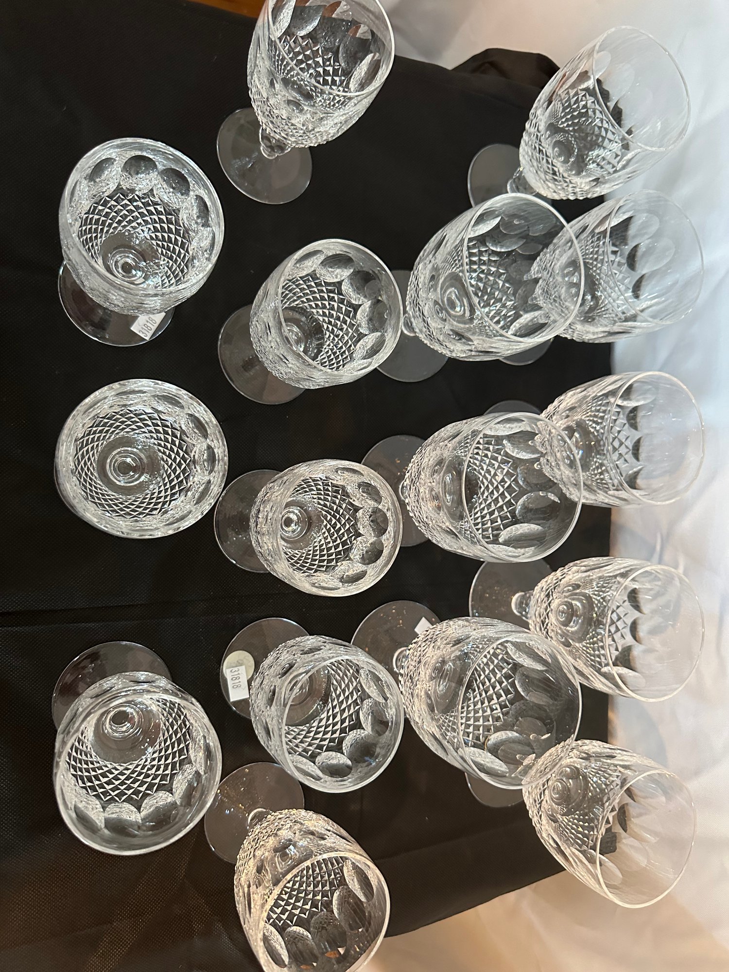 Waterford Colleen Crystal Stemware 16 Pieces #1283 | Auctionninja.com