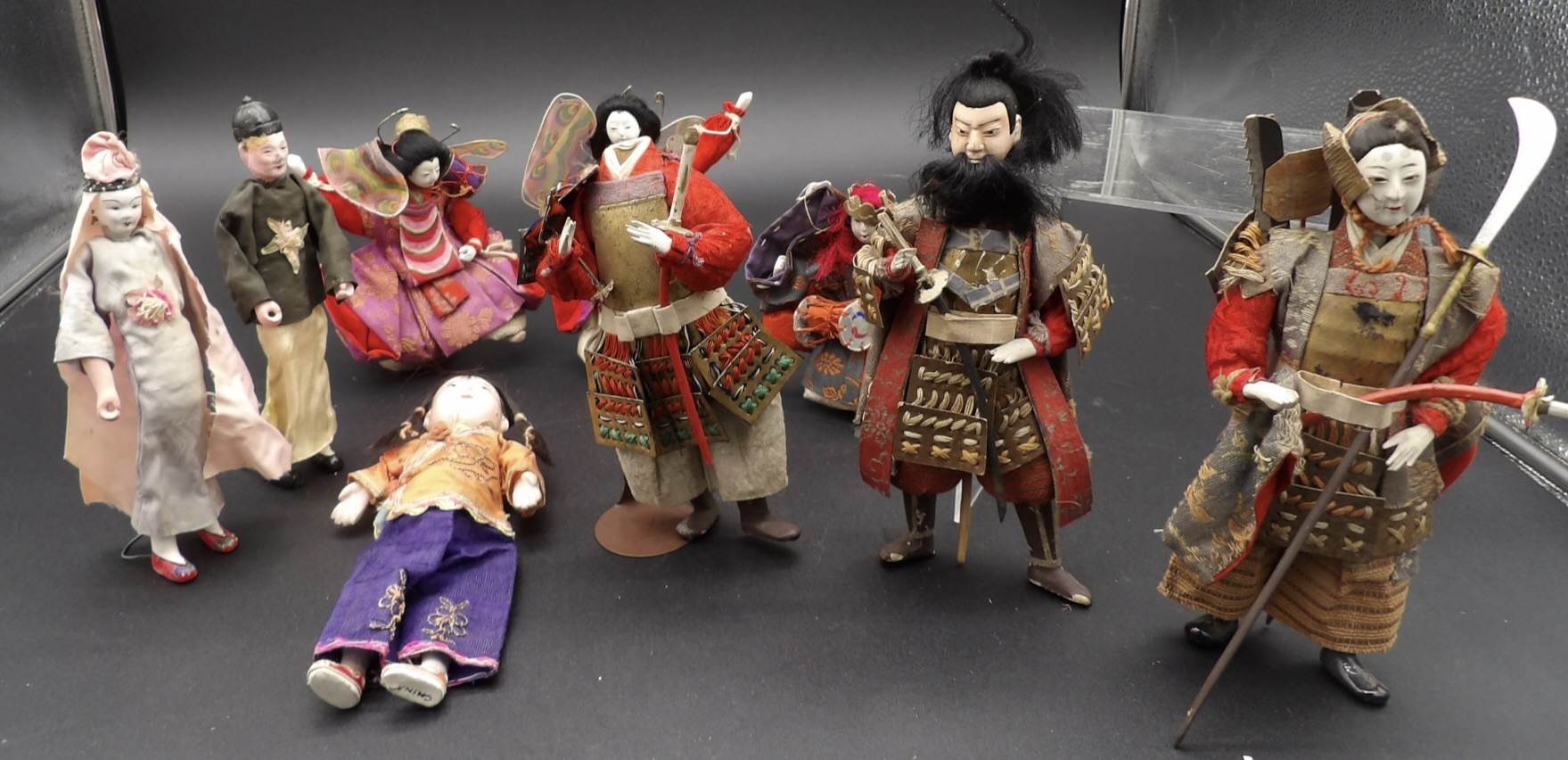 Group Of Japanese And Asian Dolls With Elaborate Costumes #2637 ...
