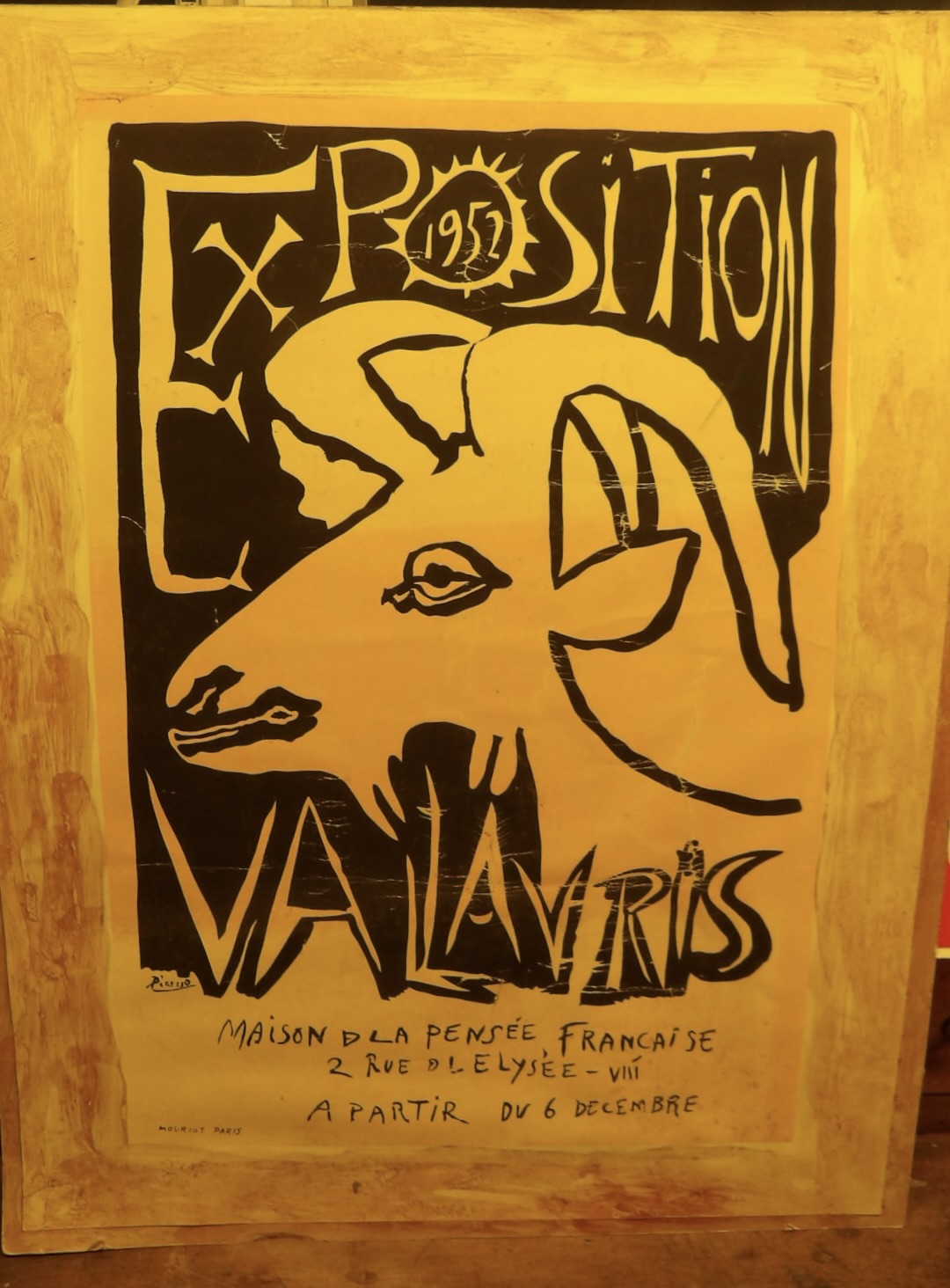 Vintage 1952 Picasso Poster For The Vallauris Exposition #2698 ...