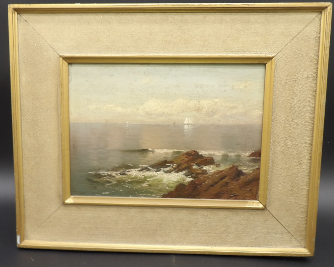 A.T. Bricher Oil On Wood Panel 7" X 9 1/2" #2755 | Auctionninja.com