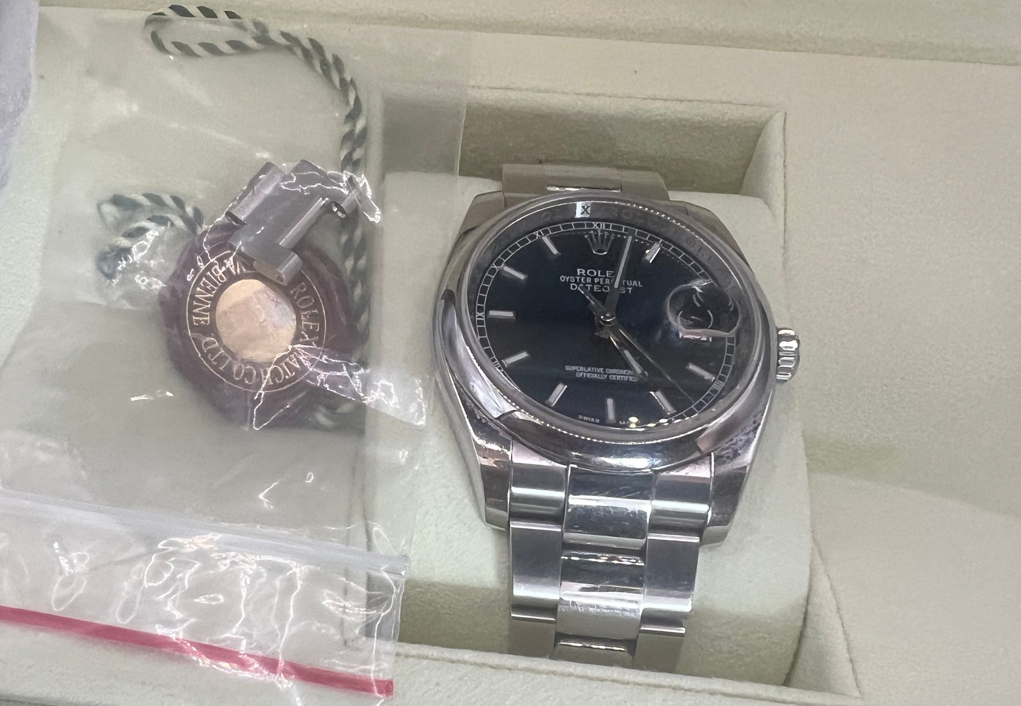 Rolex Oyster Date Adjust Men's Wristwatch With Original Box ...