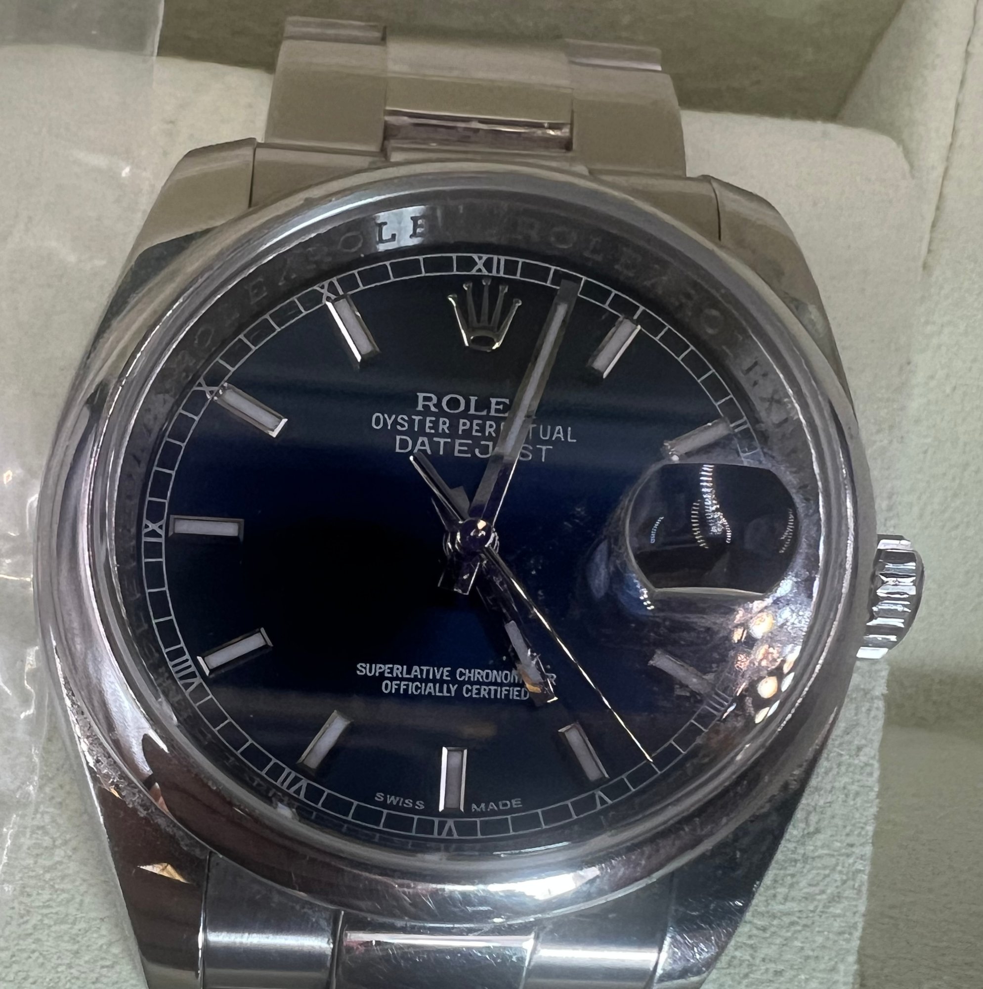 Rolex Oyster Date Adjust Men's Wristwatch With Original Box ...