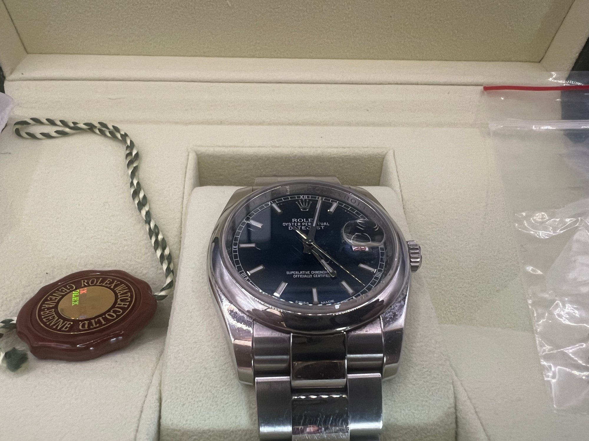 Rolex Oyster Date Adjust Men's Wristwatch With Original Box ...