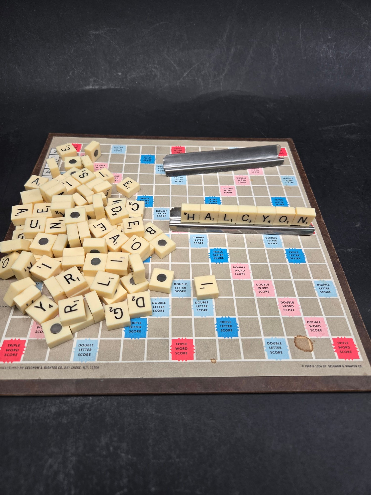 Travel Sized Scrabble Game With Magnetic Letters And Two Metal Bars 8 ...