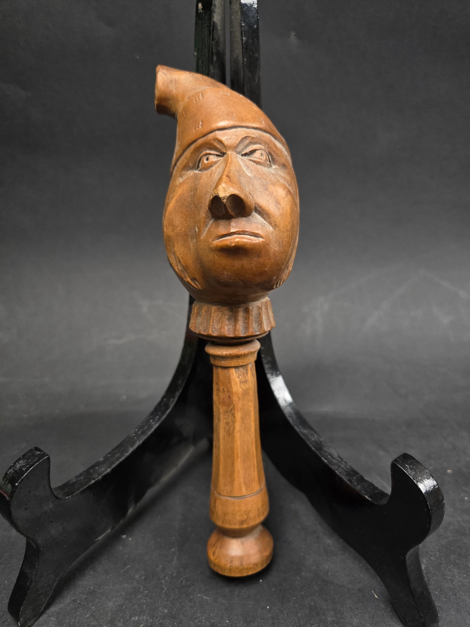 Black Forest Wee Willy Winky Hand Carved Screw Type Nut Cracker About 7 ...