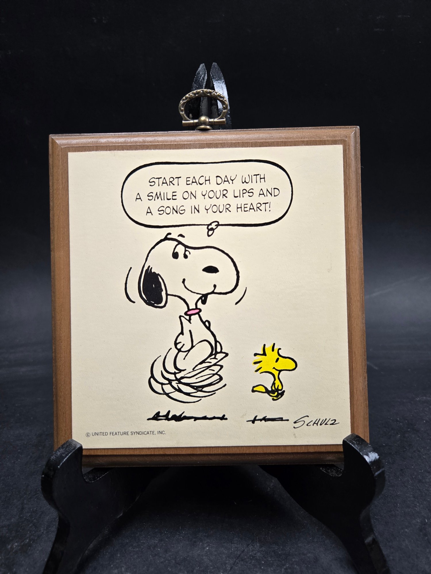 Wonderful Little Snoopy Wall Plaque - 6 X 6 #9701 | Auctionninja.com