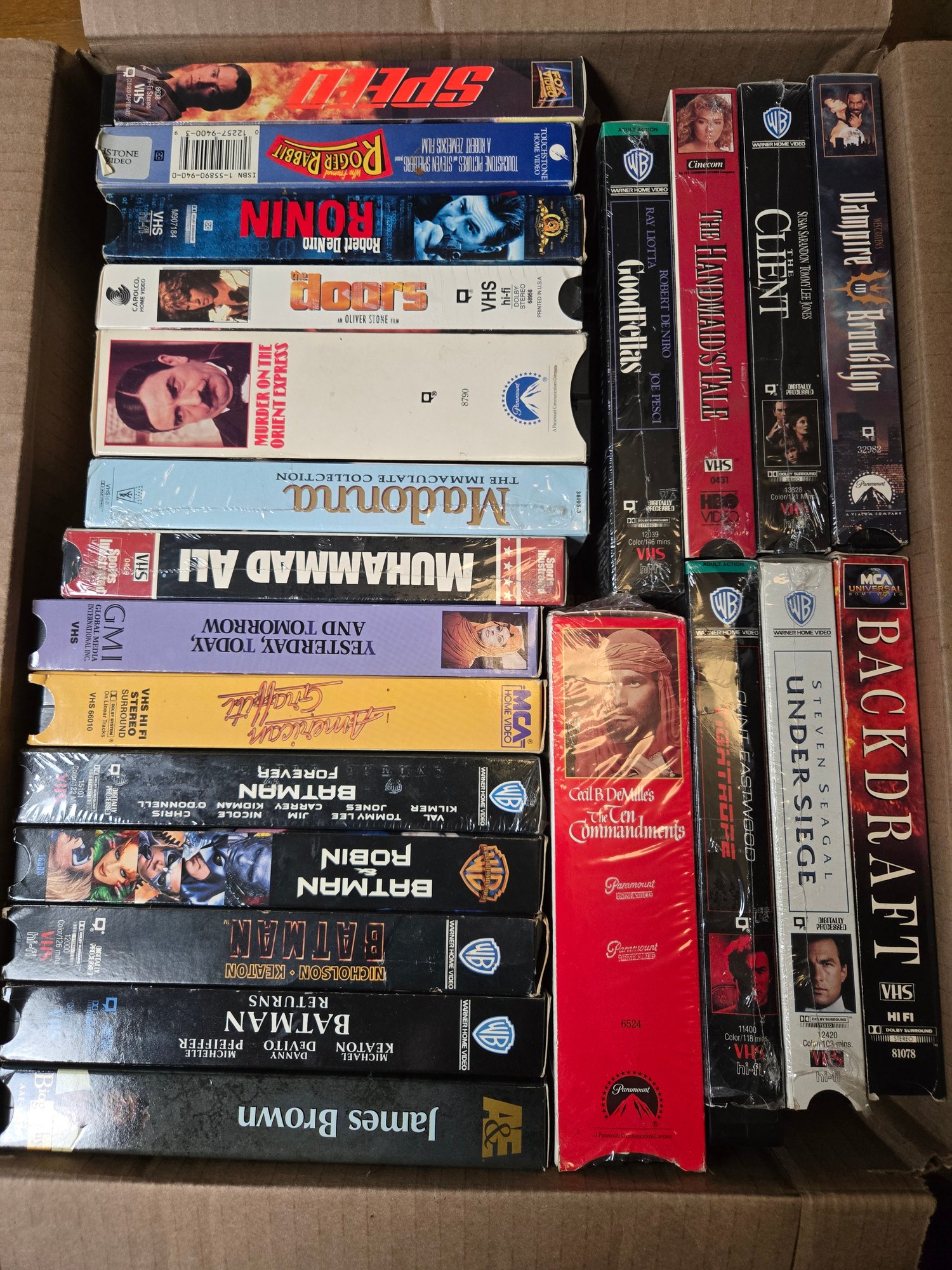 Big Box Of Vhs Tapes #10230 | Auctionninja.com
