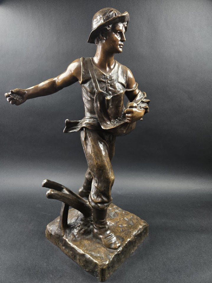 The Sower By Henri Louis Levasseur Bronze Statue 46x18x21cm #10540 ...