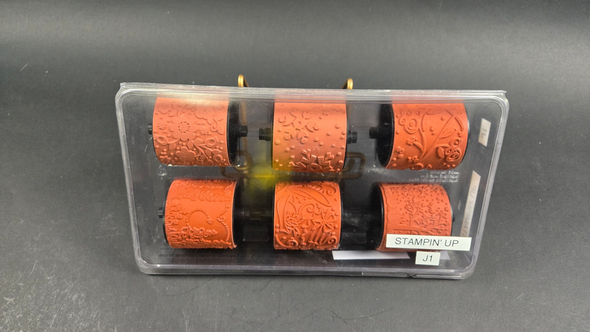 Jumbo Rubber Stamp Wheels By Stampin' It Up X6 -garden - Forest ...