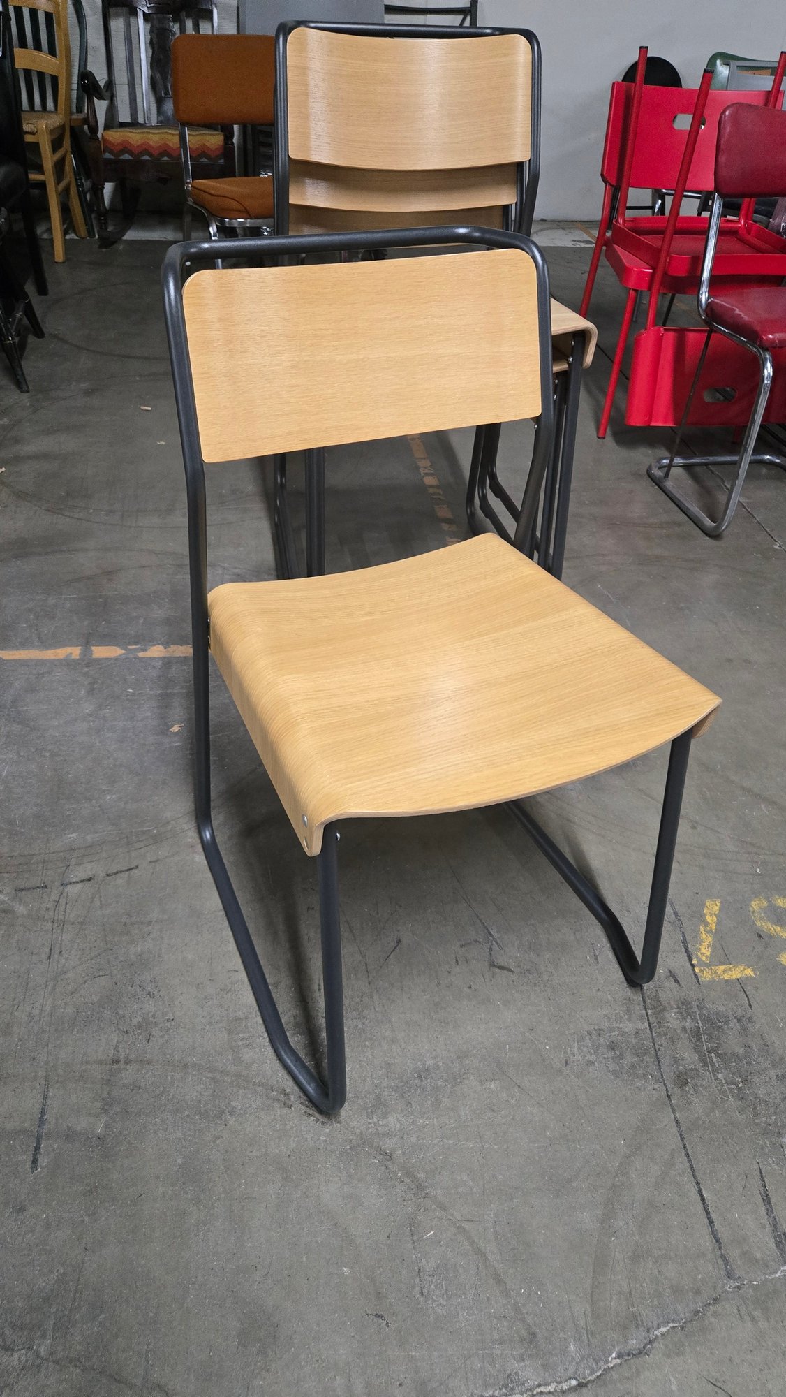 2021 Set Of 4 Very Good And Proper Canteen Utility Chairs Carpenter ...