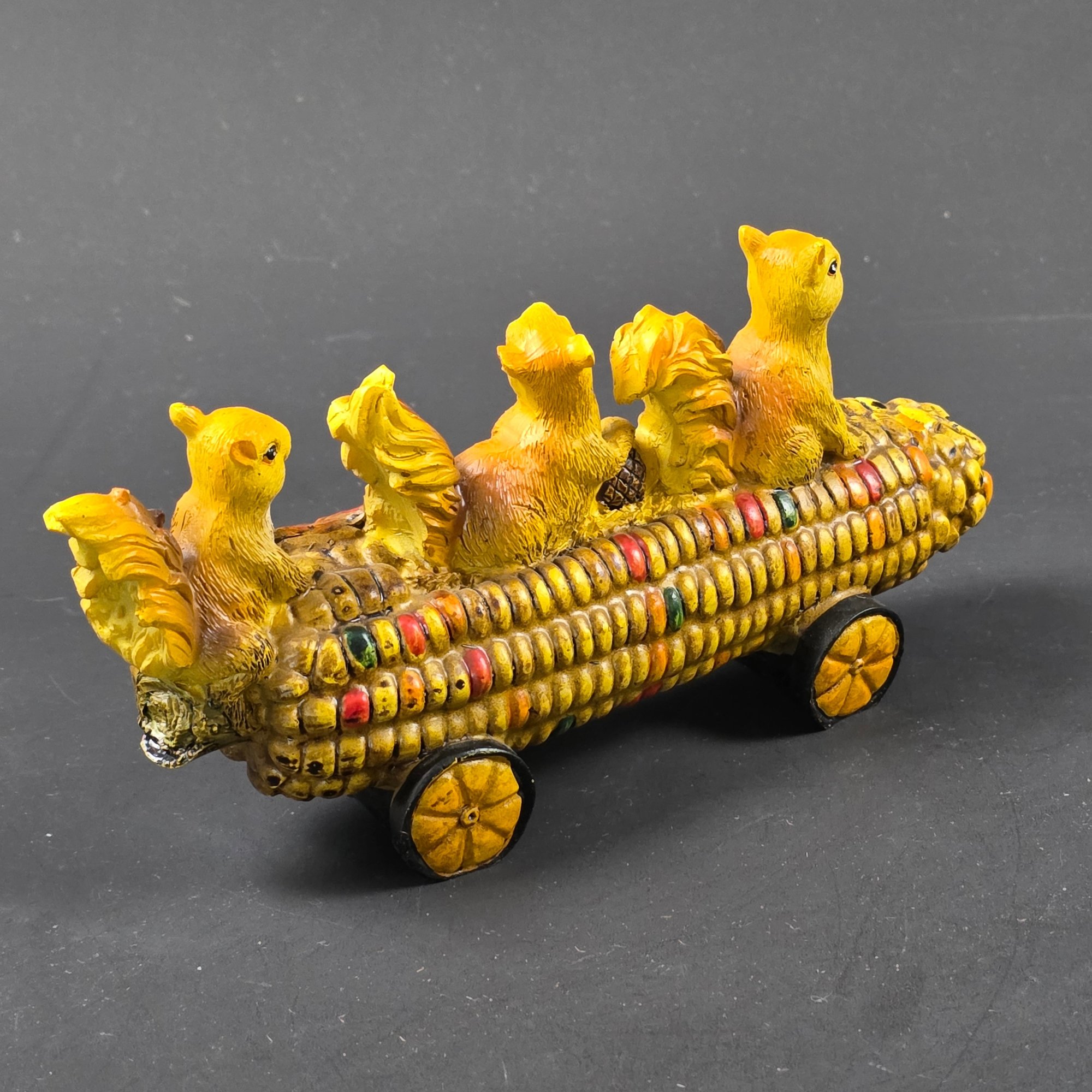 Holiday Home Squirrel In Corn Car Figure #13064 | Auctionninja.com