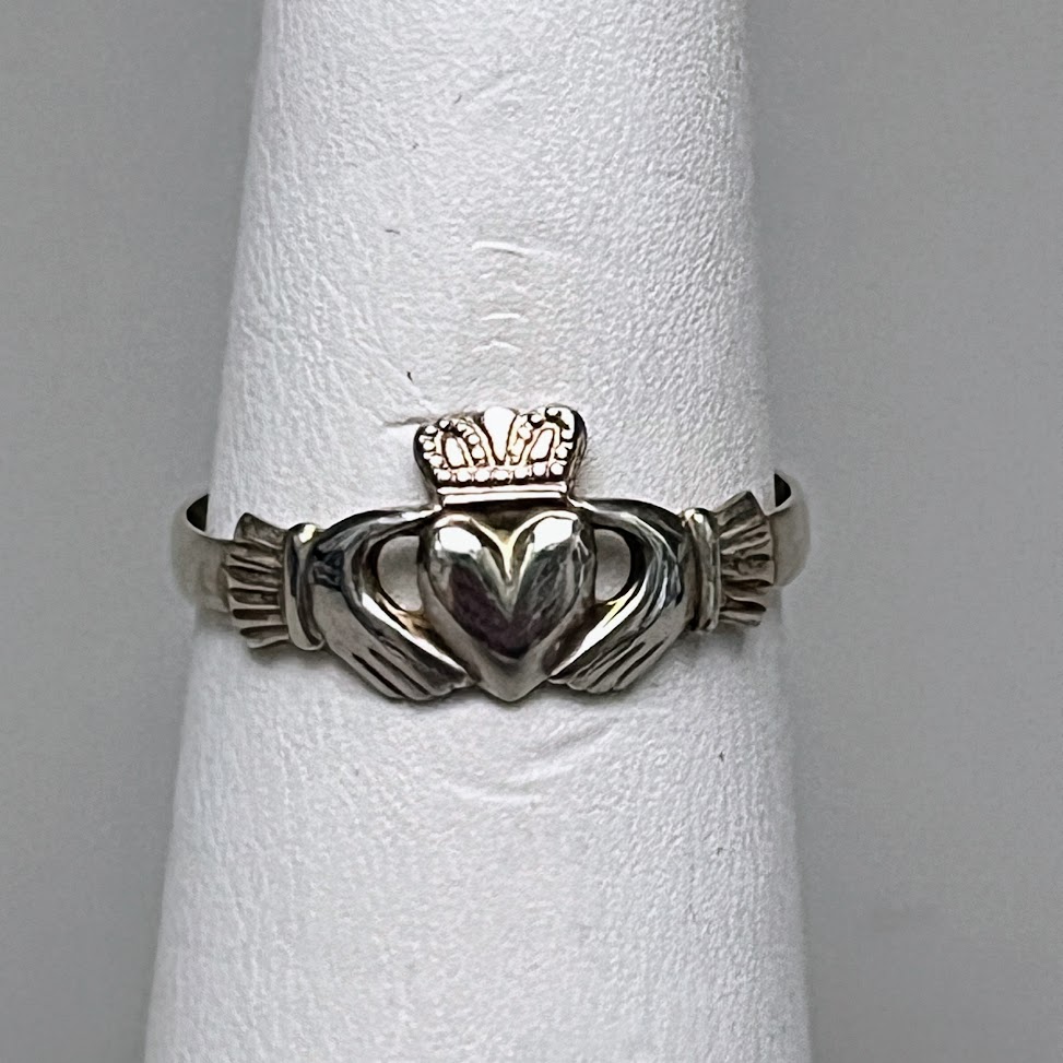 Sterling Silver Claddagh Ring, Made In Ireland, Size 6.5 - Has ...