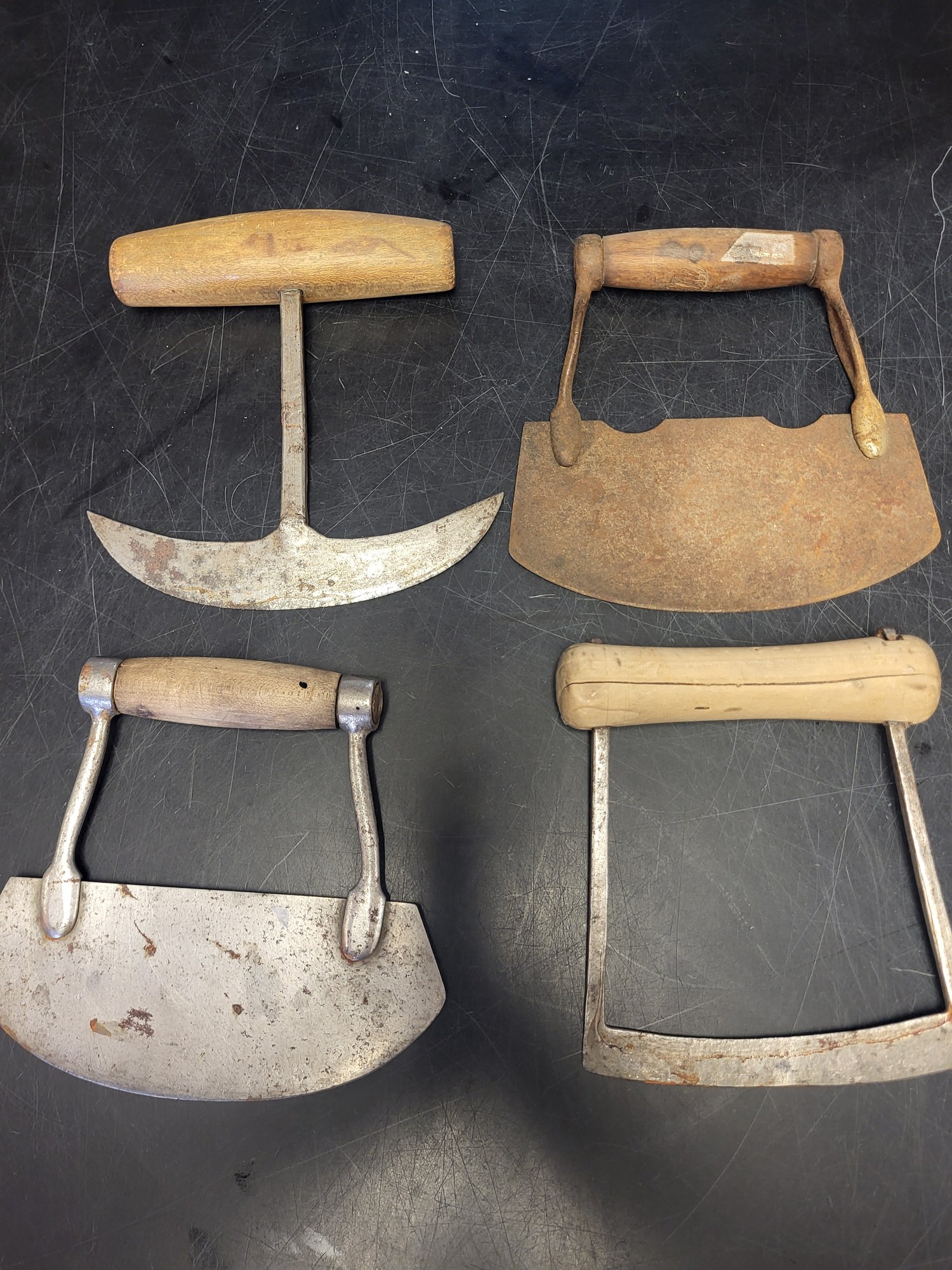 4 Antique Primitive Hand Choppers #1356 | Auctionninja.com