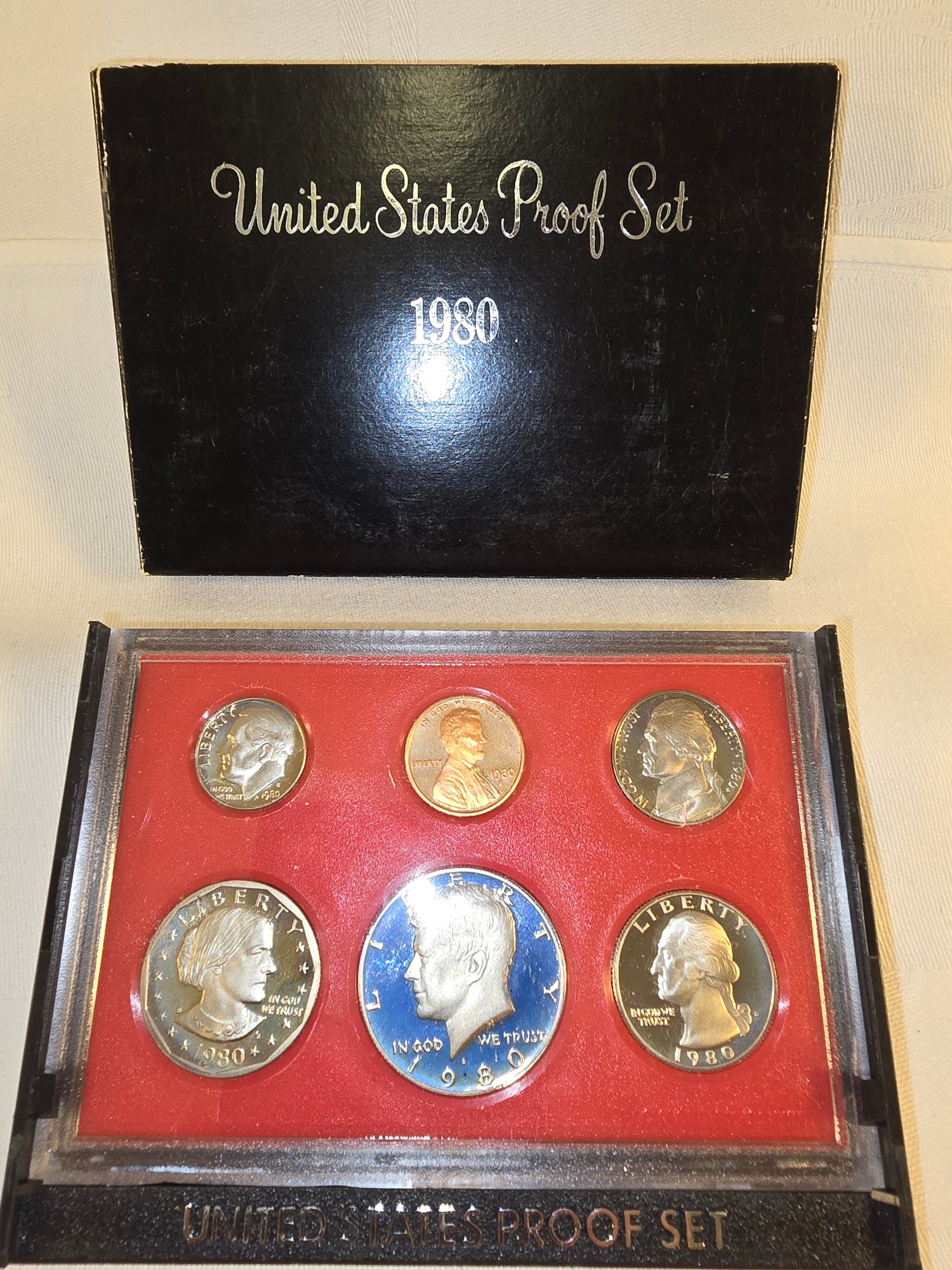 Proof Set- 1980 Coin Set #4115 | Auctionninja.com