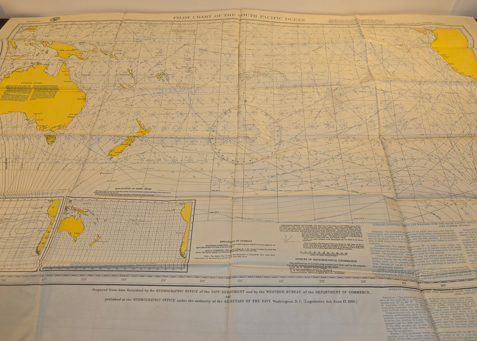 WWII Life Raft Survival Map #4247 | Auctionninja.com