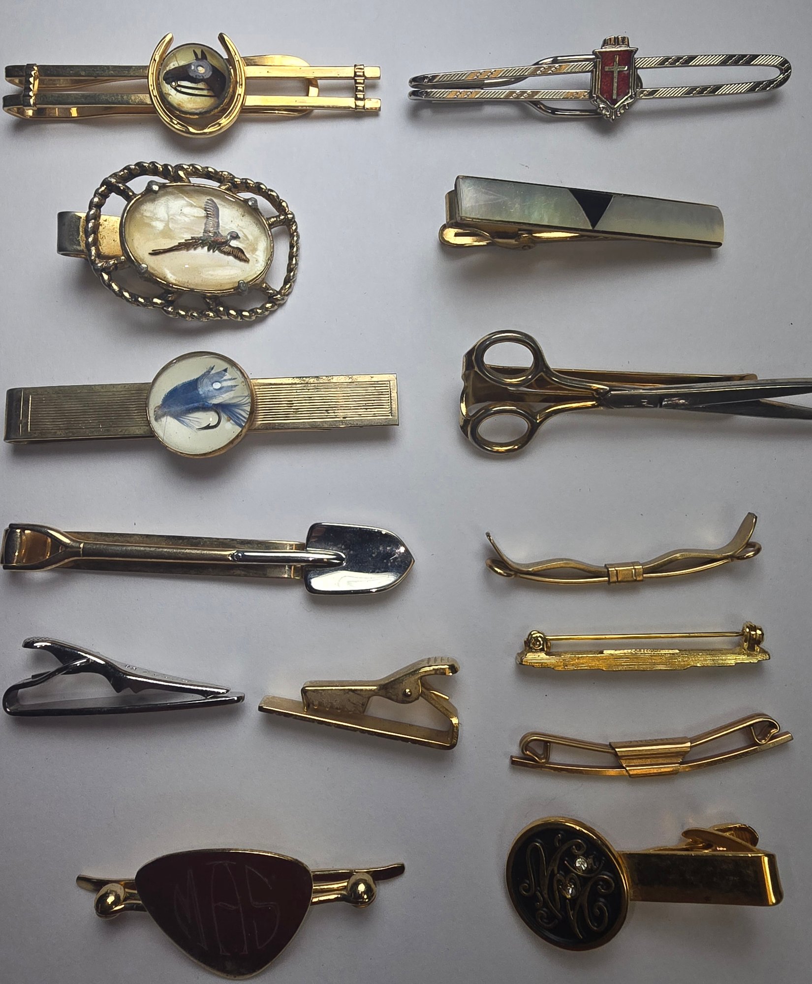 Lot Of Vintage Tie Bars And Tie Clips #4391 | Auctionninja.com