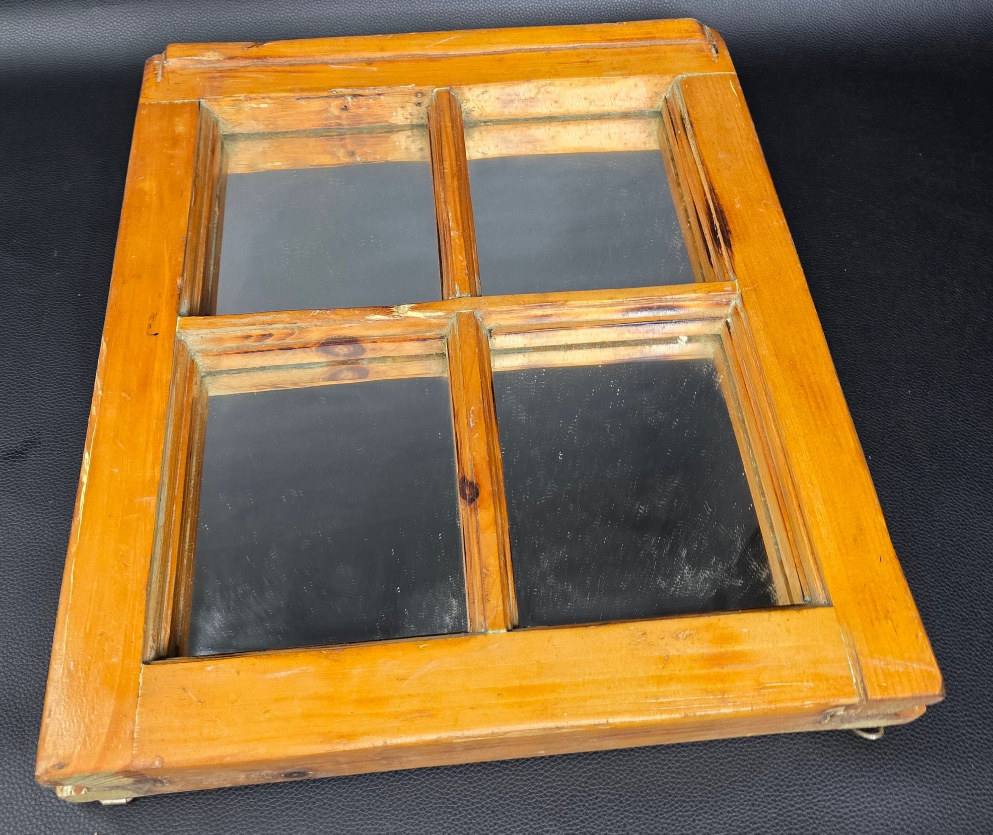 Vintage Primitive Old Window Mirror #6690 | Auctionninja.com