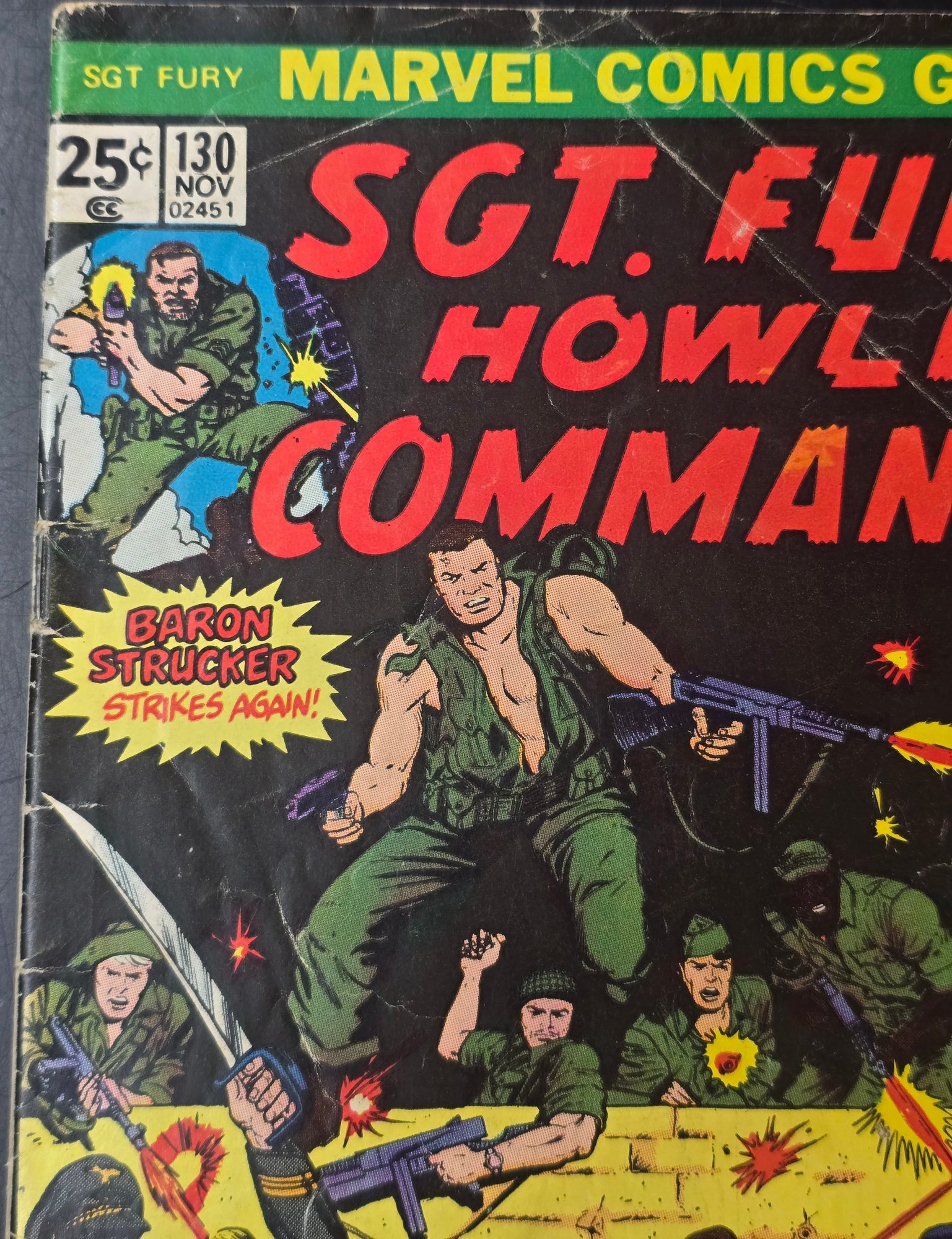 Sgt Fury And His Howling Commandos #130 Marvel Comic Book #9082 ...