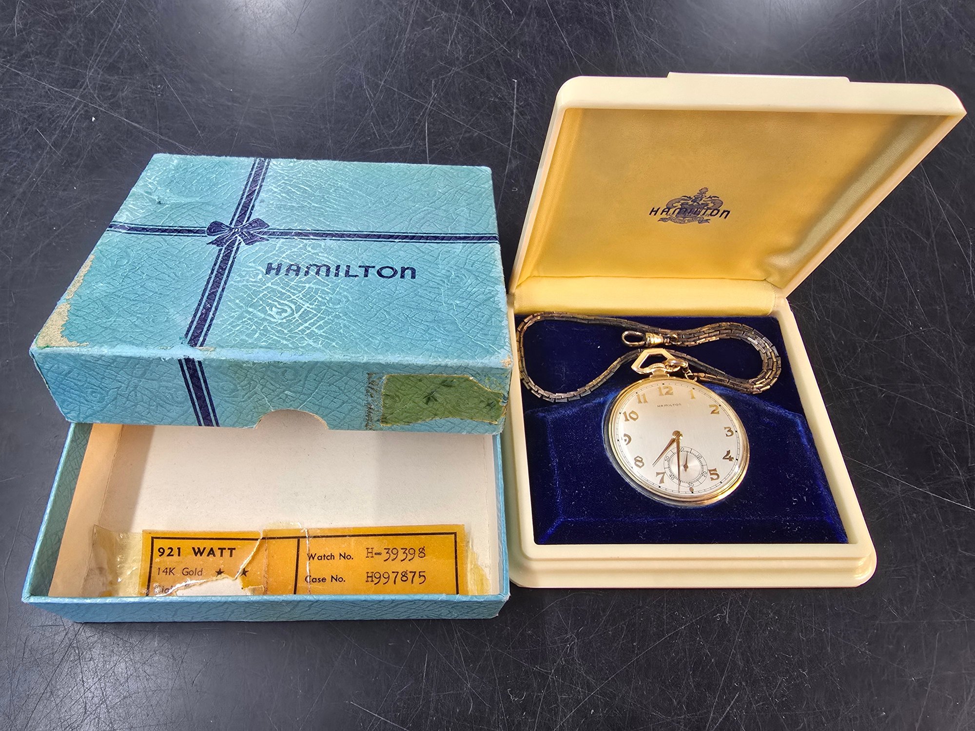 Vintage Hamilton Pocket Watch In Original Box #10012 | Auctionninja.com