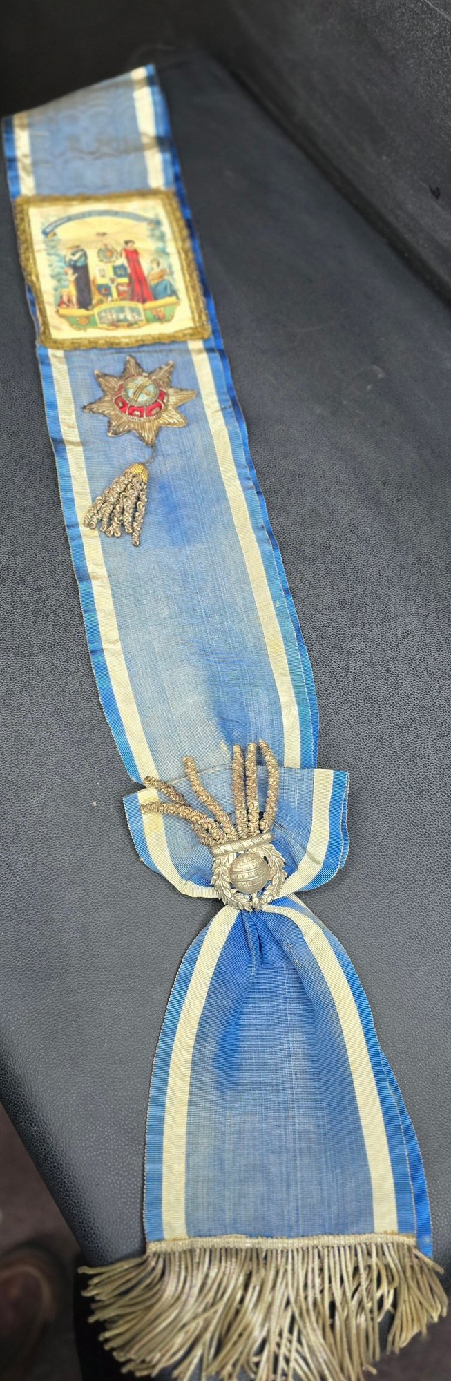Late 1800's IOOF Odd Fellows Manchester Unity Sash Regalia, With Fringe ...