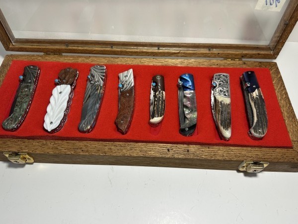 Lot Of (8) Assorted Folding Knives, All Stamped AP With Horse #12434 ...