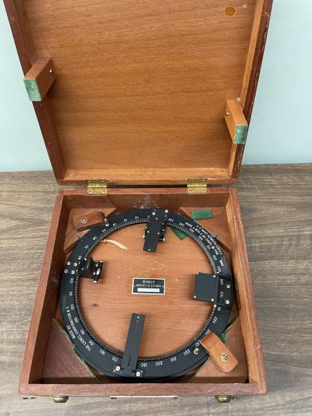 US Navy Azimuth Circle Mark 3 Model 2; 1944, Original Box, 10" Diameter ...