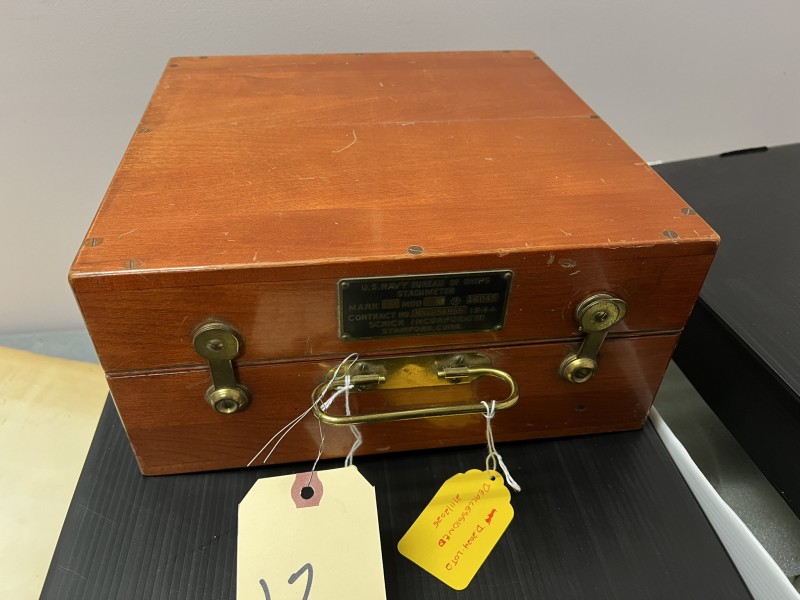 US Navy Bureau Of Ships Stadimeter, Stamford CT, In Wooden Case #9941 ...