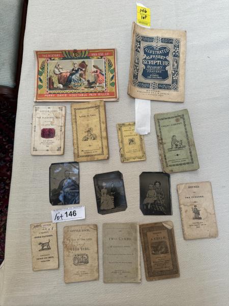 Lot Of (3) Tin Types & Children's Books & Lessons #8395 | Auctionninja.com