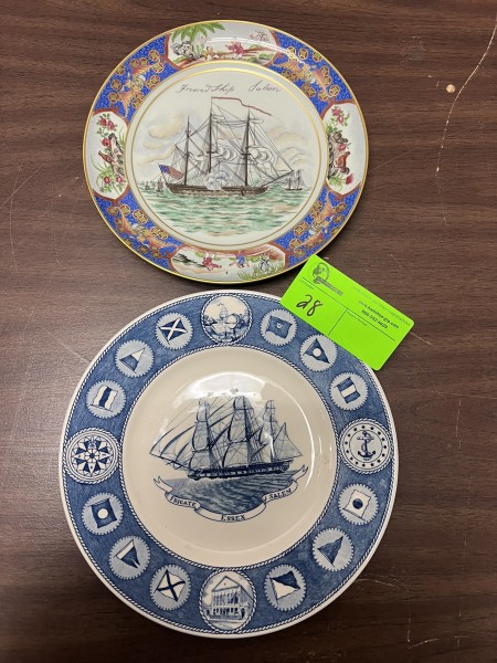 Lot Of (2) Plates Essex Of Salem 10" & 11" Diameter #9956 ...