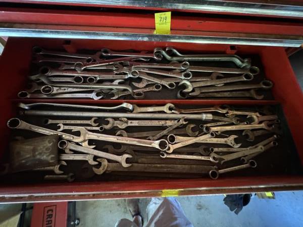 2-Drawers Of Tools Including: Open & Closed Wrenches, Box Wrench ...
