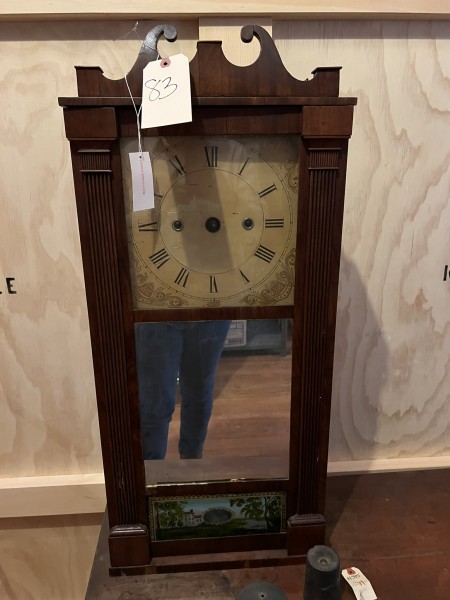 Mantle Clock With Missing Clock Works & Needs Repairs, No Key, 35" Tx ...