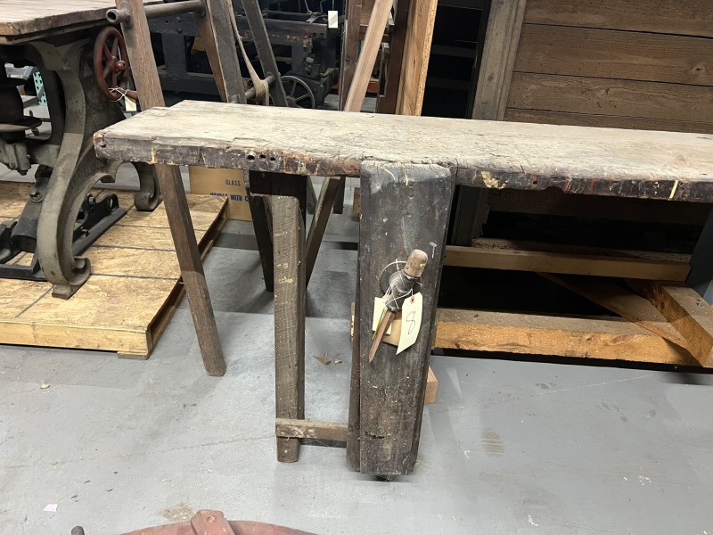 Cooper's Bench, Need Repairs, 75" L X 34" T X 28" D #9936 ...