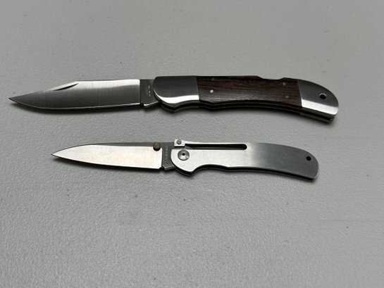 Lot Of (2) Folding Knife A.G. Russell 7" Long & Gerber Folding Knife 9 ...