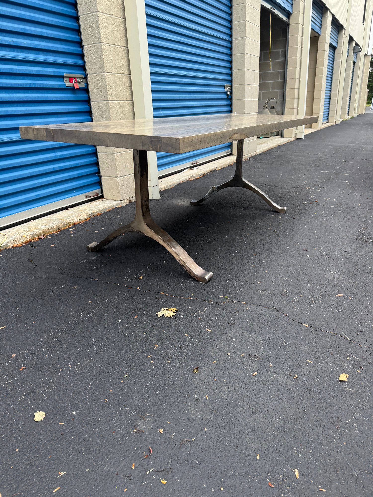 BDDW Bronze Wishbone Dining Table #6736 | Auctionninja.com