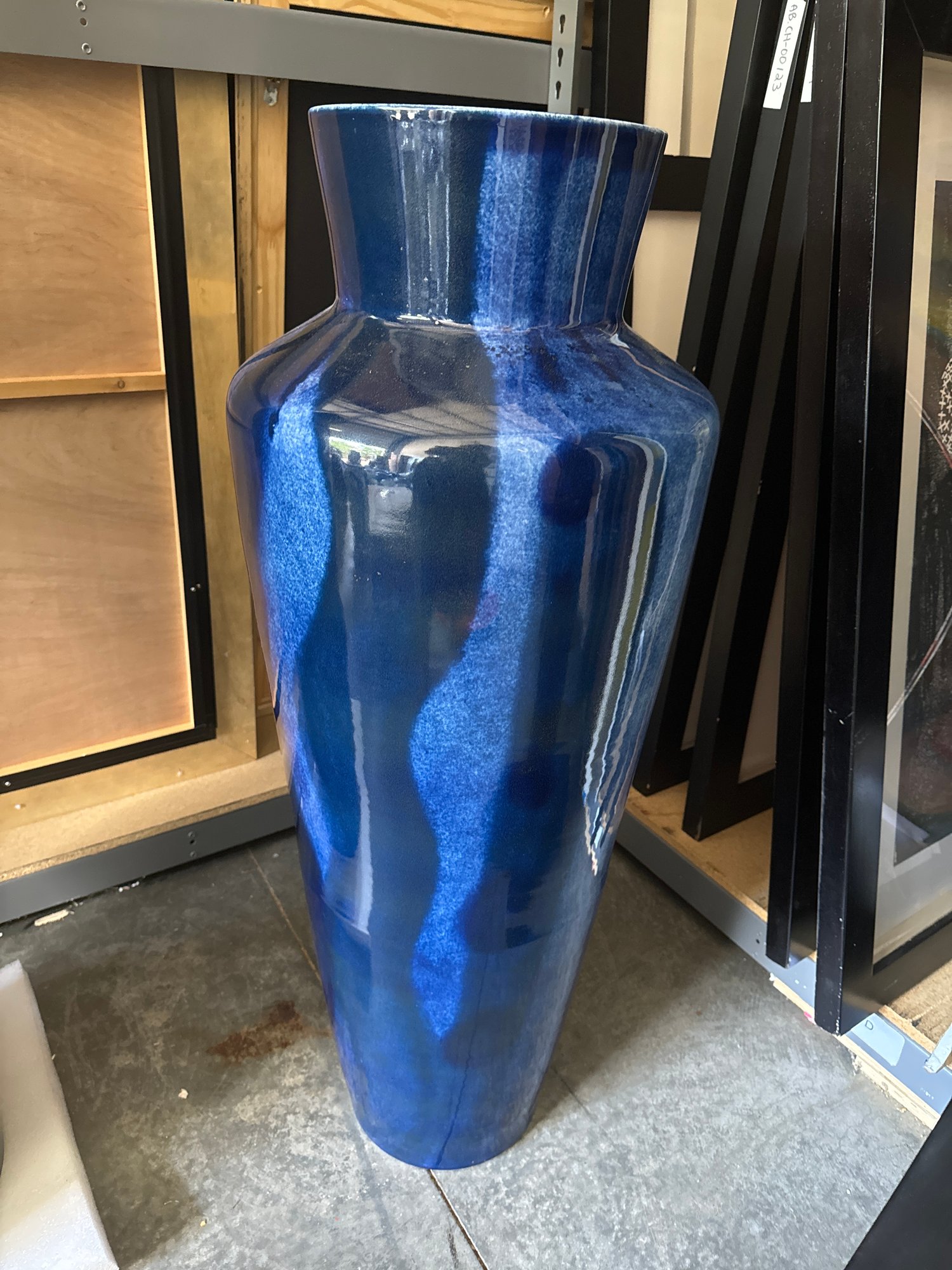 Large Blue Porcelain Pot #5 Of 5 #4975 | Auctionninja.com
