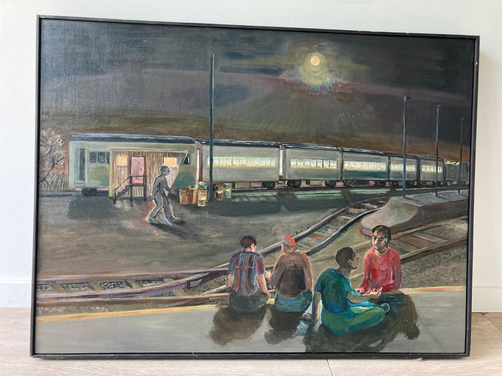Long Island Railroad, 1988, 1988 Oil On Linen By Jared Fitzgerald #6316 ...