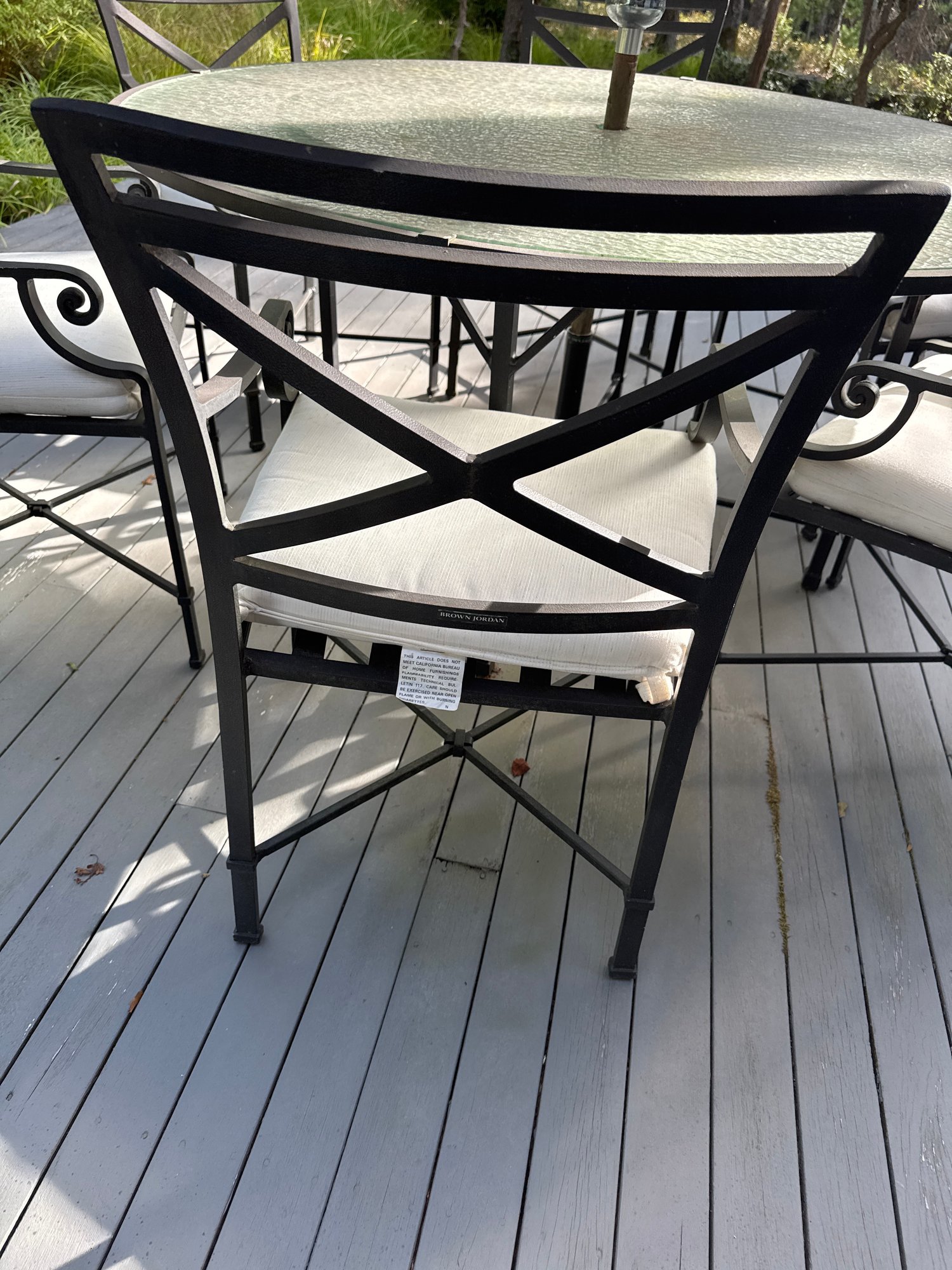 Brown Jordan Outdoor Dining Set #7588 | Auctionninja.com