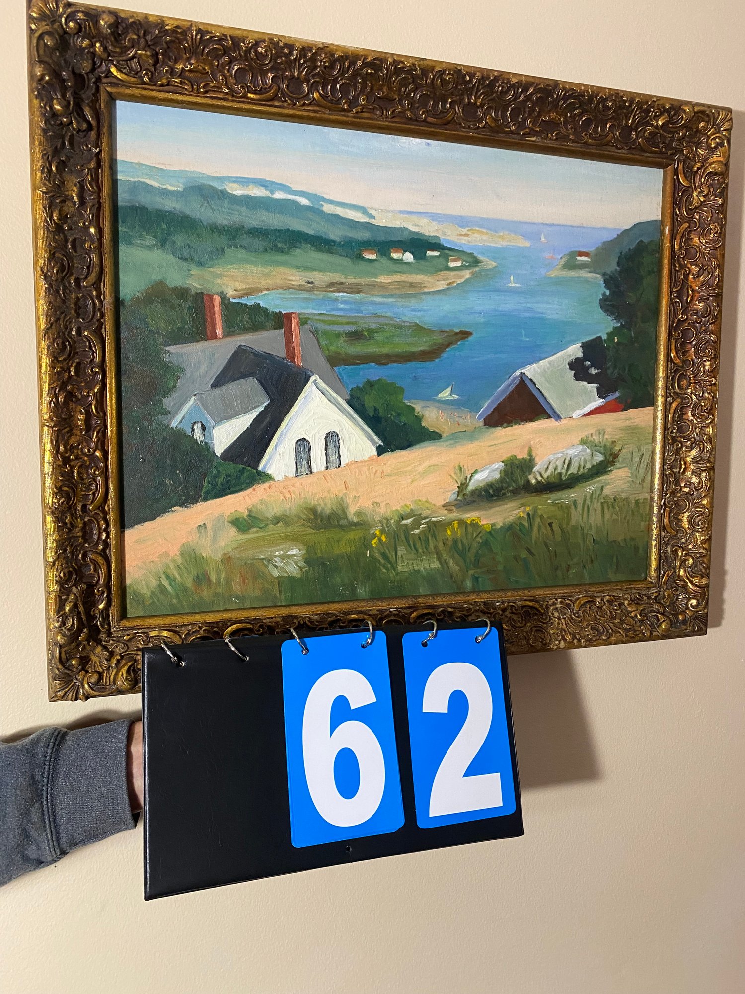 Lot 62 - Winifred W. Compton Seascape Oil On Canvas. 23.5"X 20" #1113 ...