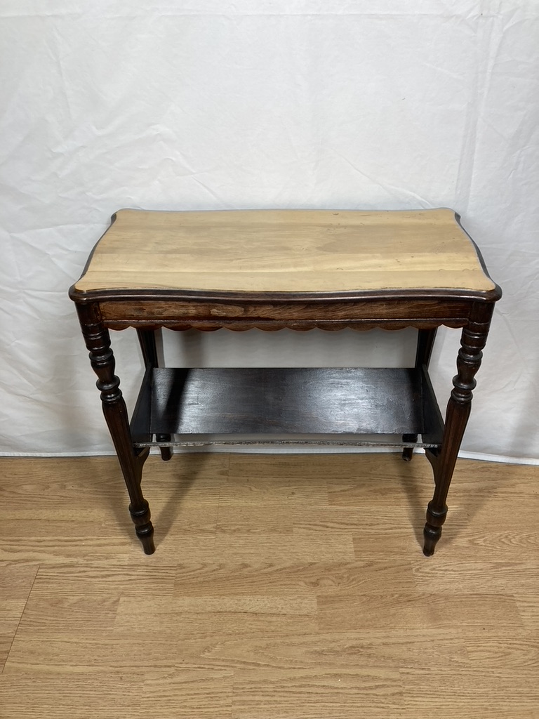 Vintage Wooden Side Table #18229 | Auctionninja.com