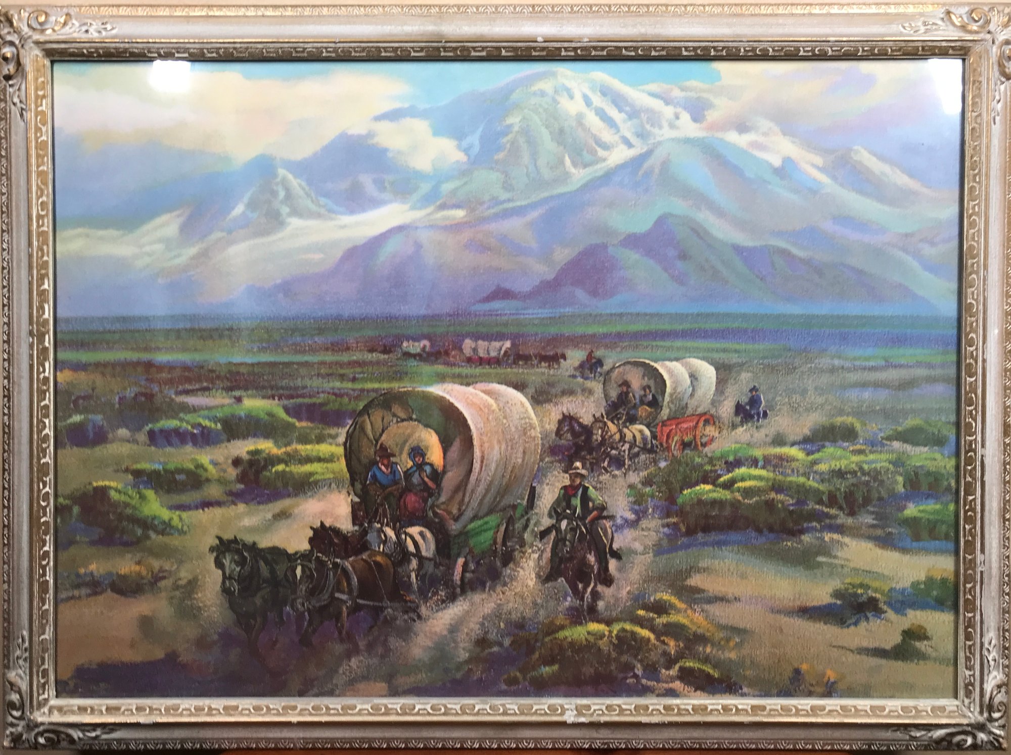 Vintage Framed Print Of Oregon Trail #13322 | Auctionninja.com