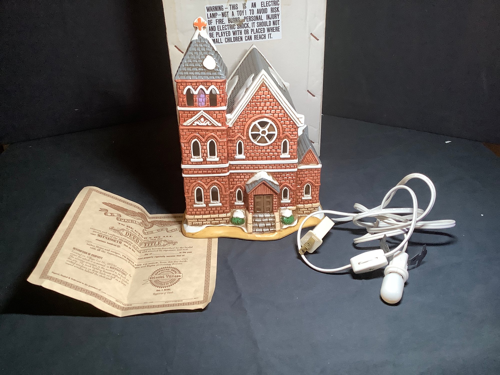 Lefton Collectible Colonial Village - Main Street Church #8534 ...