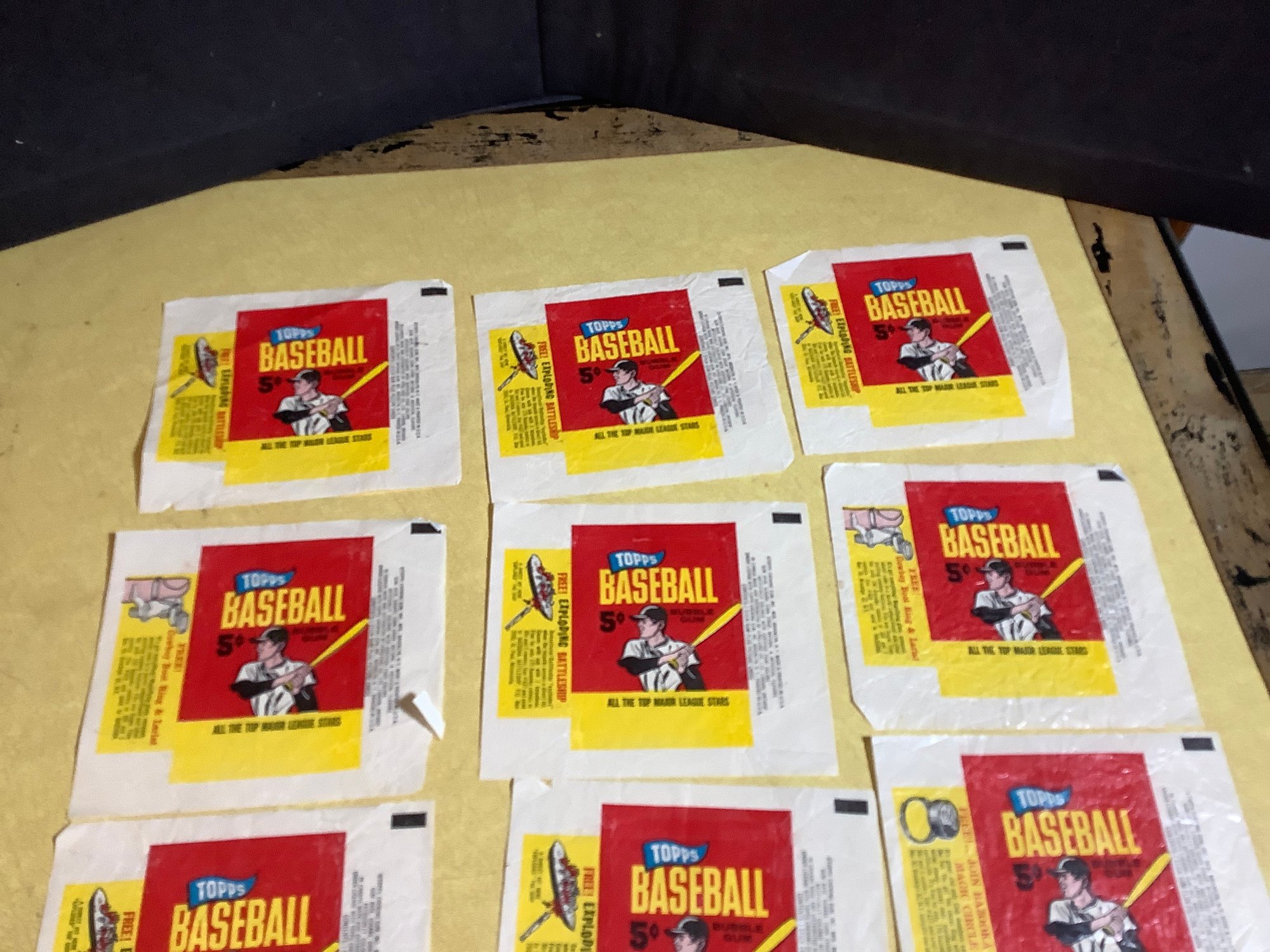 Topps Baseball 5c Bubble Gum Wrappers- 1 Is Different! Read ...